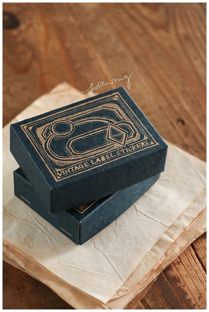 LCN Design Studio: Vintage Label Stickers (Blue Box) – Papergame