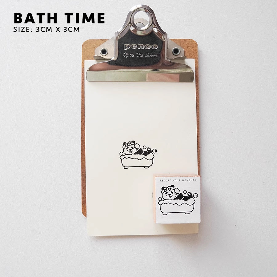 7ULY Rubber Stamp: Panda Series B – Papergame