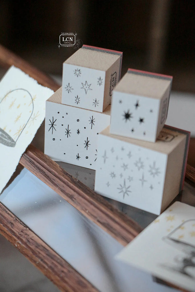 LCN Design Studio: Hand Drawn Stars Stamps Set – Papergame