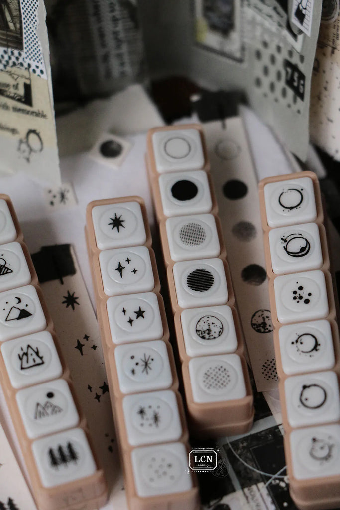 LCN Design Studio: Push Button Self Inking Stamps – Papergame