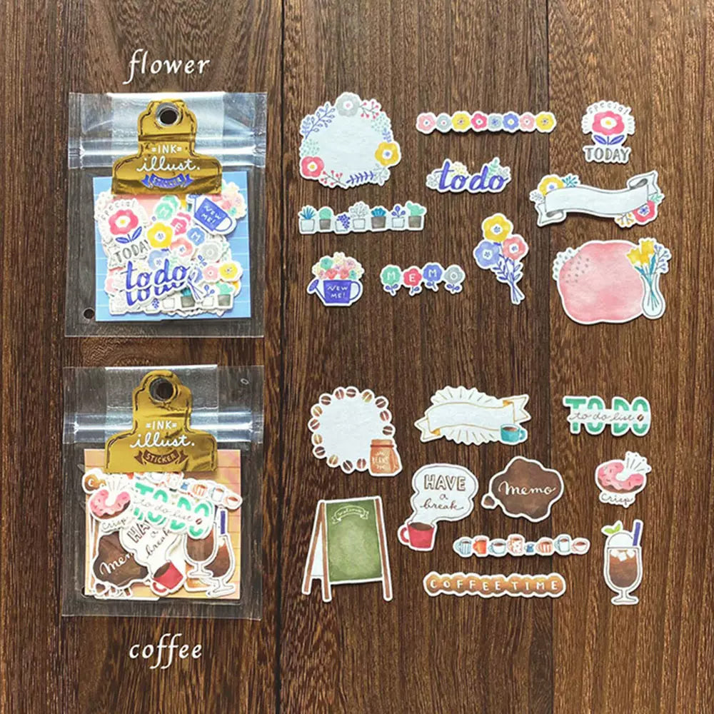 Mind Wave Sticker Pack: Ink Illustration – Papergame