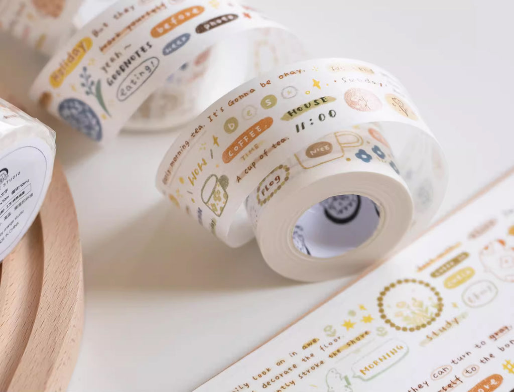 Orange Studio Washi Tape: Words – Papergame