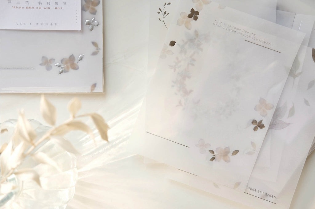 Freckles Tea VOL. 3: Two Three Flowers Memo Paper – Papergame