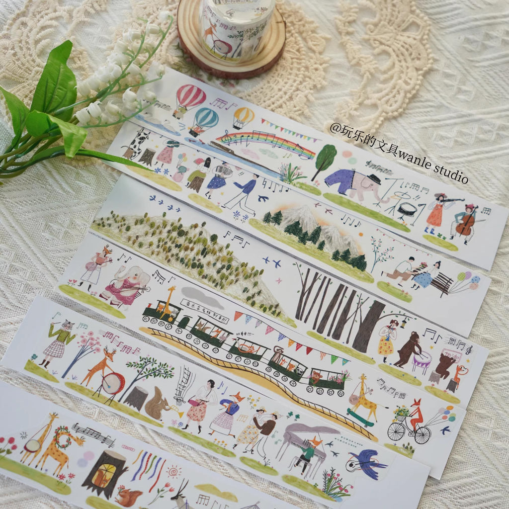 Wanle Studio Masking Tape: Animal Band – Papergame