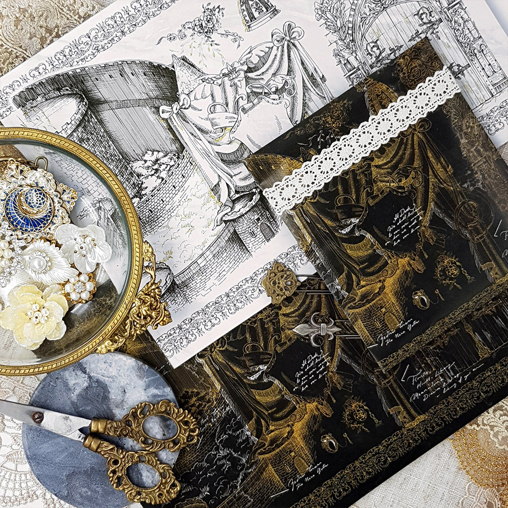 Saleign's Lair Wrapping Paper: Chateau de Sable – Papergame