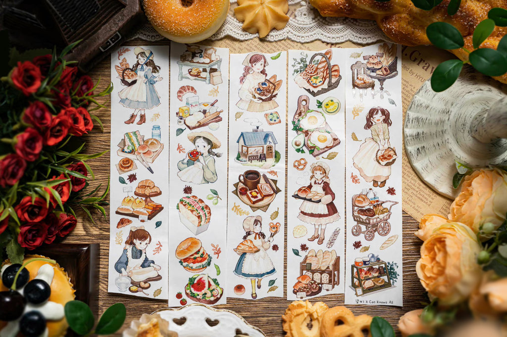 Cat Knows All Masking Tape: Small Town Bakery – Papergame