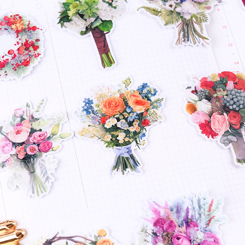 Flower Bouquet Stickers Pack – Papergame