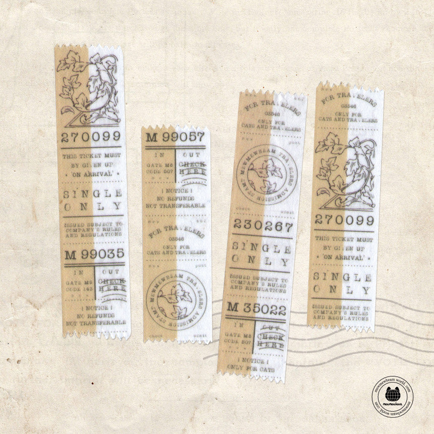 Mewmewbeam Washi Tape: Half Ticket – Papergame