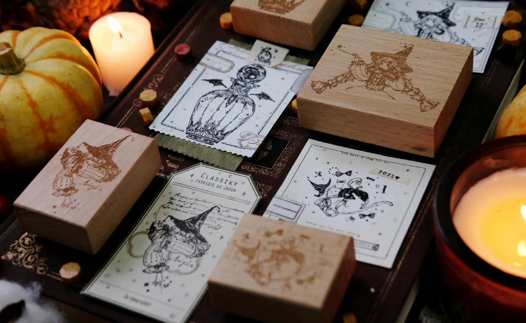 Shuxxxia Original Design: Halloween Stamps Set – Papergame