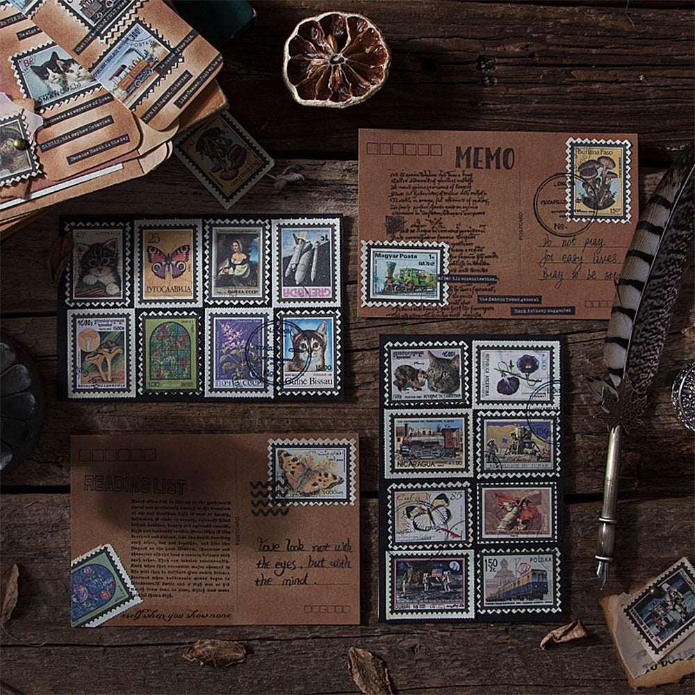 Vintage Postage Stamps Sheets – Papergame