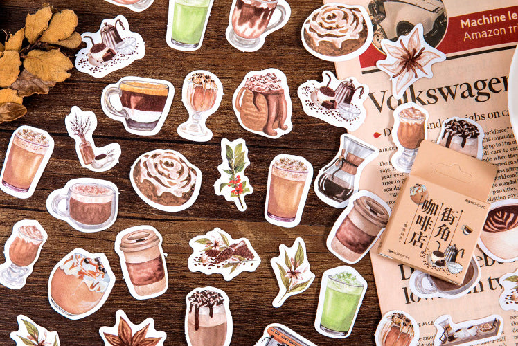 Streetside Cafe Box Stickers Set – Papergame
