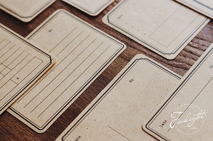 Kraft Labels Stickers Pack – Papergame