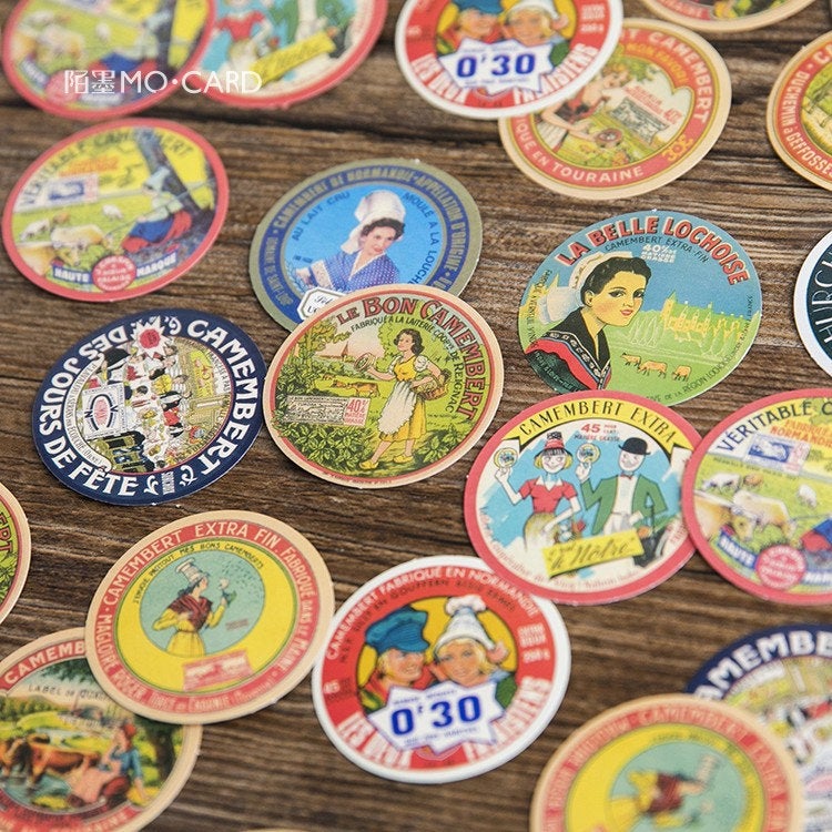 Vintage Ads Box Sticker Set – Papergame