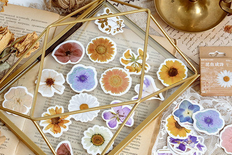 Pressed Flowers Box Stickers Set – Papergame