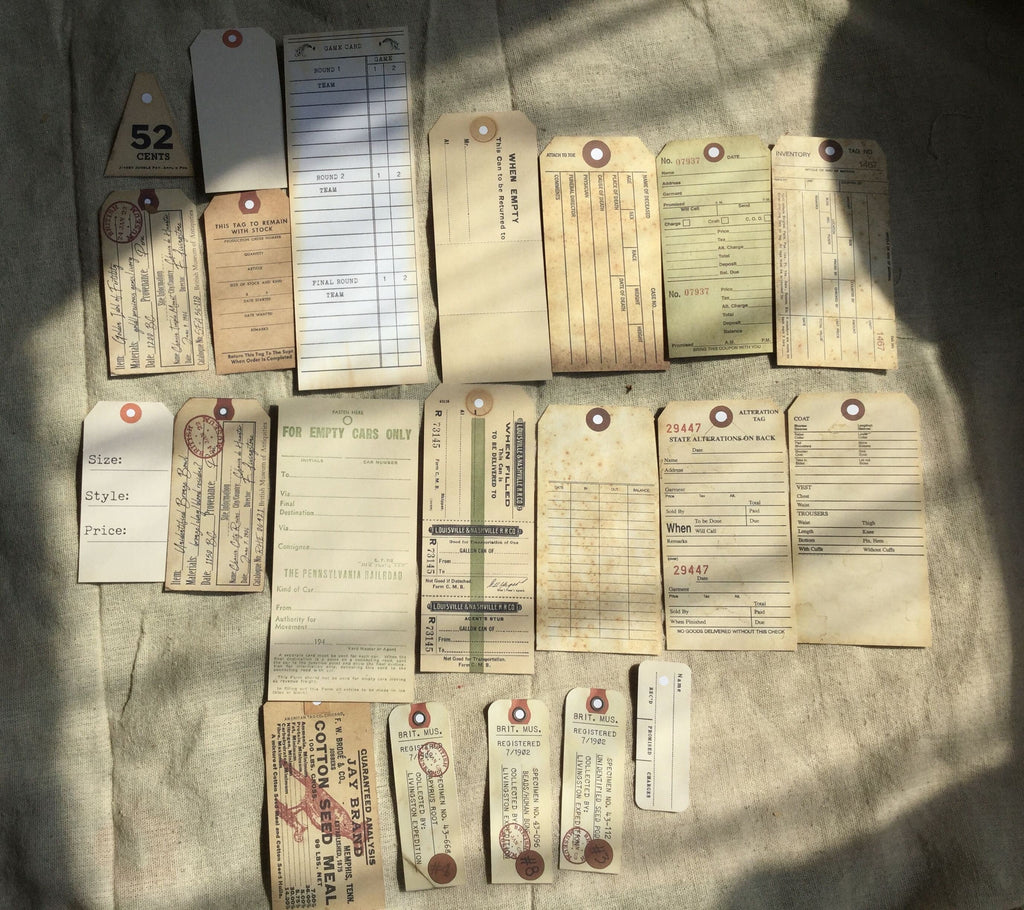 Vintage Tags Stickers Pack – Papergame